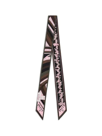 Emilio Pucci Silk Twill Scarf - Pink