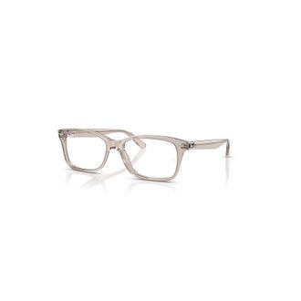 Ray-Ban Rb5428 Optics Transparent Taupe Fassung Klar Glas Polarisiert 53-17