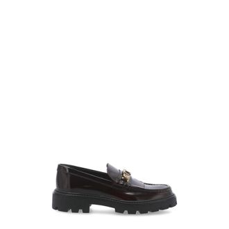 Tod's Bordeaux Flache Schuhe mit Fransendetail - - Shoes - Damen - Rot - 39 EU