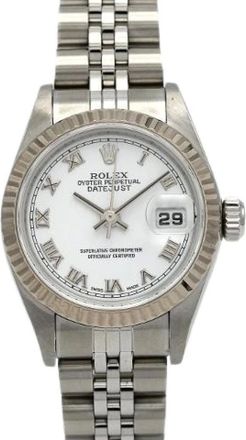 Rolex Pre-owned Datejust Acier Inoxydable Or Blanc - Femme - Pre-owned - Blanc - Taille: ONE Size