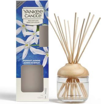 Yankee Candle Company Reed Aroma Diffusor, Midnight Jasmine, 120 ml, bis zu 10 Wochen anhaltender Duft, 24,1cm