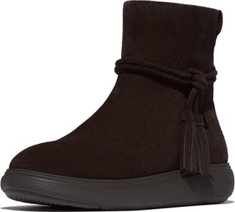 FitFlop Damen Iq-comff Quaste Suede Short Boots Ankle, schokobraun, 42 EU