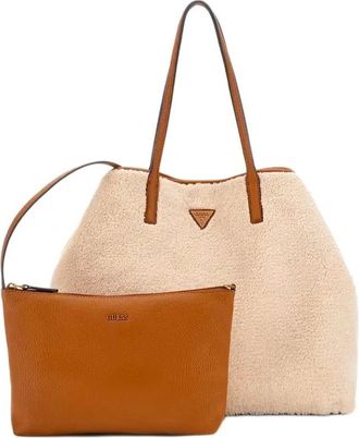 Guess Femme, Sacs, Beige, Taille: ONE Size Victtoria Tote