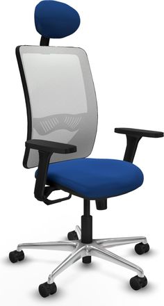 Piqueras y Crespo Hochwertiger B&uuml;rostuhl Zulema mit 3D-Armen, h&ouml;henverstellbarer Lendenwirbelst&uuml;tze und festem Kopfteil, ausgestattet mit 3 Positionen und Schneideschau