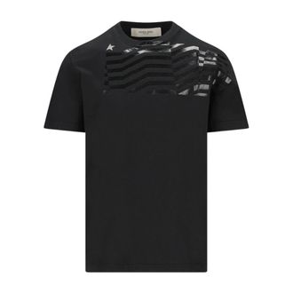 Golden Goose Graphic T-Shirt - - Tops - Herren - Schwarzk - XL