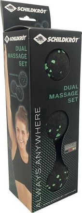 Schildkrot Fitness Schildkr&ouml;t Dual Massage Set, Duo-Ball, Massage Ball, Doppelball, Faszien-Trainingsset aus leichtem Schaumstoff, 960238