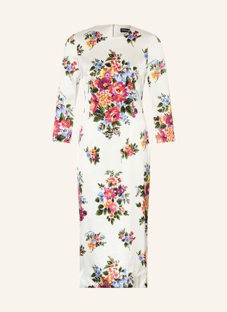Dolce & Gabbana Satinkleid Mit 3/4-Arm weiss