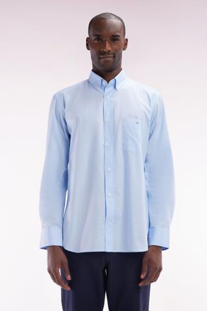 Eden Park Chemise En Coton Ciel Coudi&egrave;re Coupe Droite