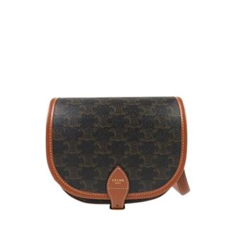 Celine Pre-owned Sac bandouli&egrave;re Folco - Femme - Pre-owned - Brun - Taille: ONE Size