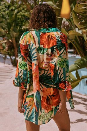 Next Strandshirt Strandkleid aus 100 % Baumwolle (1-tlg)