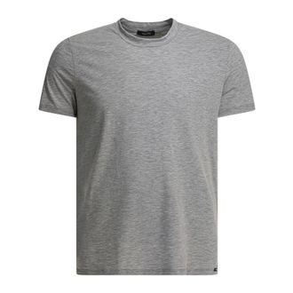 Tom Ford Cotton Modal Crewneck T-Shirt - - Tops - Herren - Grau - XL