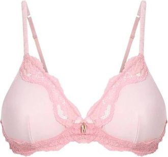 Moschino Femme, Sous-v&ecirc;tements, Rose, Taille: 46 FR Soutien-gorge en microfibre et dentelle