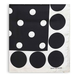 Dries Van Noten Femme, Accessoires, Multicolore, Taille: ONE Size Silk Square Scarf