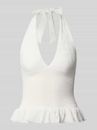 Gina Tricot Neckholder-Blusentop mit V-Ausschnitt
