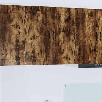 vidaXL Küchenwandschrank mit Regal Geräucherte Eiche 80 x 31 x 80 cm vidaXL