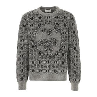 Alexander McQueen Herren, Strickwaren, Grau, LGr&ouml;&szlig;e
