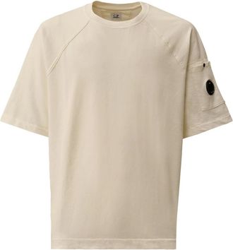 C.P. Company C.p. Company, Homme, Tops, Beige, Taille: S Tee-Shirt Goggle