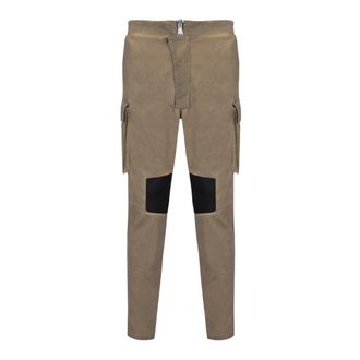 Balmain Baumwoll-Cargohose mit Eins&auml;tzen - - Trousers - Herren - Gr&uuml;n - W32