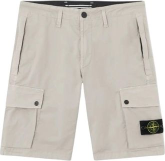 Stone Island Homme, Shorts, Gris, Taille: W36 Stretch Cotton Twill Shorts