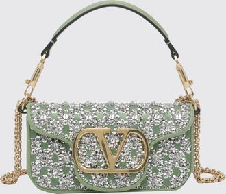 Valentino Garavani Loc&ograve; Mini-Tasche aus paillettenbesticktem Stoff mit VLogo