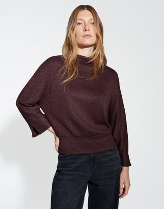 OPUS Sweatshirt GLANTINA Loose mit Glanz Effekt