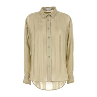 Stella McCartney Khaki Seidenhemd - - Blouses & Shirts - Damen - Gr&uuml;n - S