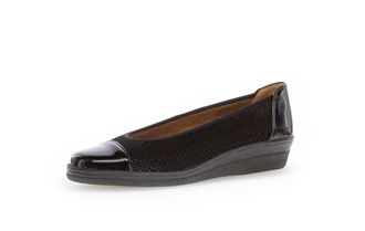 Gabor Damen Klassische Ballerinas, Frauen Flats,Moderate Mehrweite (G),Abendschuhe,Slip-ons,klassisch elegant,Ballerinen,schwarz,38.5 EU / 5.5 UK