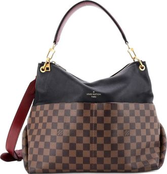 Louis Vuitton Maida Handbag Damier with Leather hobo bag - Schwarz