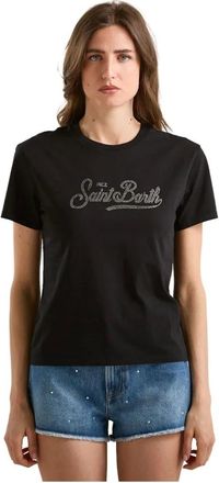 MC2 Saint Barth Femme, Tops, Noir, Taille: 38 FR Emilie T-Shirt