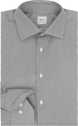 Stenstr&ouml;ms Vollzwirn Baumwollhemd mit Streifenmuster und extralangem Arm, Regular in
