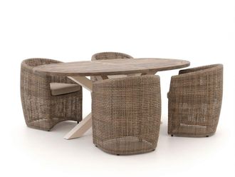 Intenso Furniture Intenso Marecchia/ROUGH-Y Ellips 200 cm Gartenm&ouml;bel-Set 5-teilig