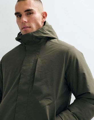 Jack & Jones veste utilitaire kaki fonc&eacute;-Vert