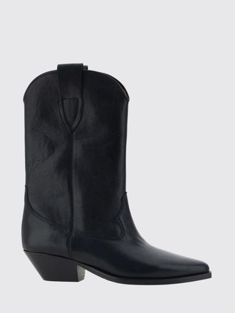 Isabel Marant Bottes western Duerto en cuir lisse avec bout en amande et double tirant