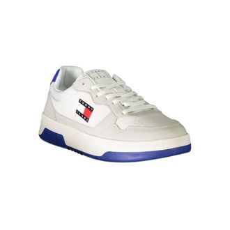 Tommy Hilfiger Leather and Polyurethane Sneaker - White