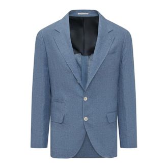 Brunello Cucinelli Homme, Vestes, Bleu, Taille: XL Mb4307Btd C013 Blazer