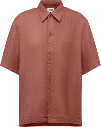 Drykorn Sommerliches Kurzarmhemd mit Leinenanteil, Regular Fit in