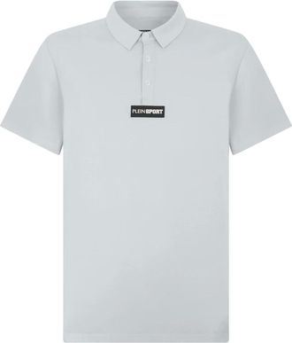 Plein Sport Homme, Tops, Bleu, Taille: XL Pique Polo T-Shirt Scratch