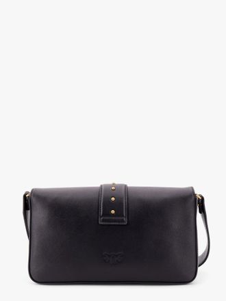 Pinko Womens Classic Leather Shoulder Bag Black