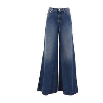 Cycle Wide Jeans - - Jeans - Damen - Blau - W30