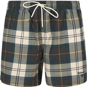 Barbour Herren Badeshorts gr&uuml;n unifarben