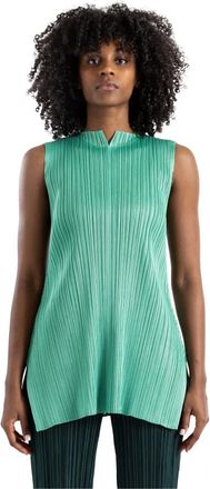 Issey Miyake Femme, Tops, Vert, Taille: 46 FR Monthly Colors : March Tunic
