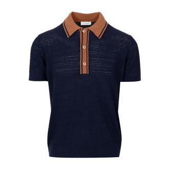 Paolo Pecora Seidenpolo - - Knitwear - Herren - Blau - S