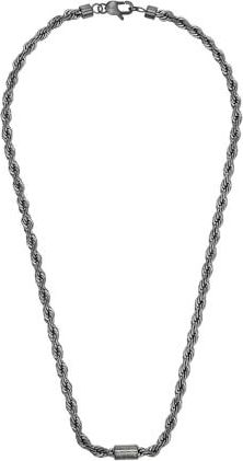 A|X Armani Exchange Collier en acier inoxydable pour homme avec fermoir mousqueton