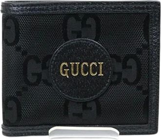 Gucci unisex, Pre-owned, Noir, Taille: ONE Size Portefeuille en nylon Pre-owned