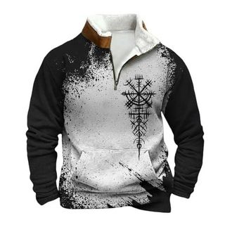 Generic Sweat sans Capuche Blanc Homme Sweats Rose Violet Habill&eacute; Chasse Fourr&eacute; Japonais Full Chere Gaufr&eacute; Velours Devant Neck Universitaire Velour Personnali