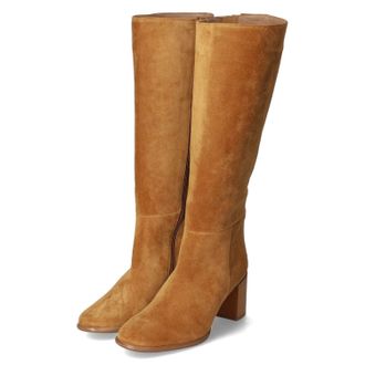 H&ouml;gl 010662211000 Schaftstiefel Rauleder Damen in braun - Gr. 38,5