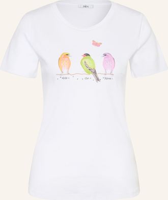 Zaida Za&iacute;da T-Shirt Mit Schmucksteinen weiss