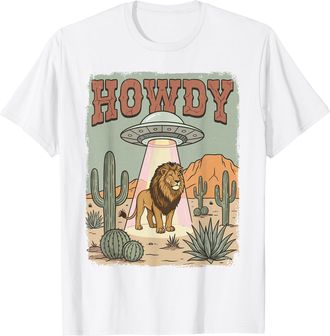 Image UFO Howdy Desert Lion T-Shirt