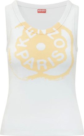 Kenzo Femme, Tops, Blanc, Taille: 36 FR Boke Flower 2.0 Tank Top