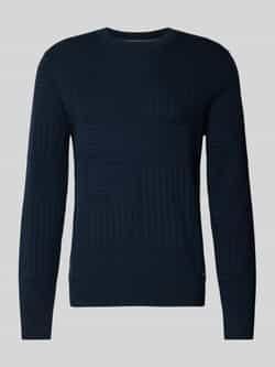 Joop Strickpullover mit gerippten Abschl&uuml;ssen Modell Raikon